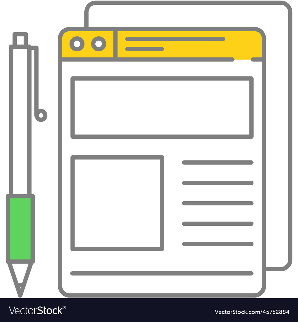 Modification icon mobile app page software Vector Image