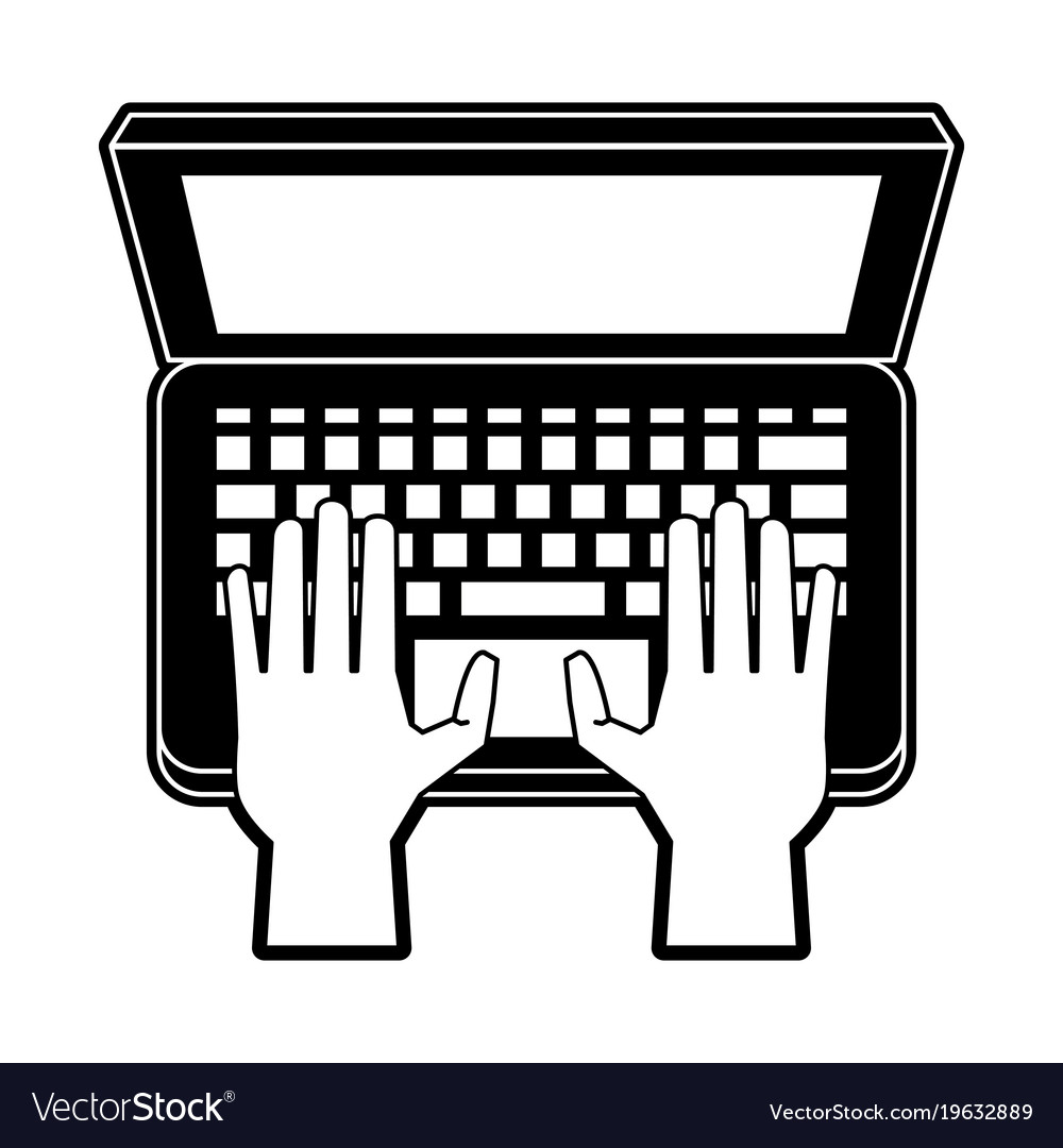 Laptop pc technology Royalty Free Vector Image