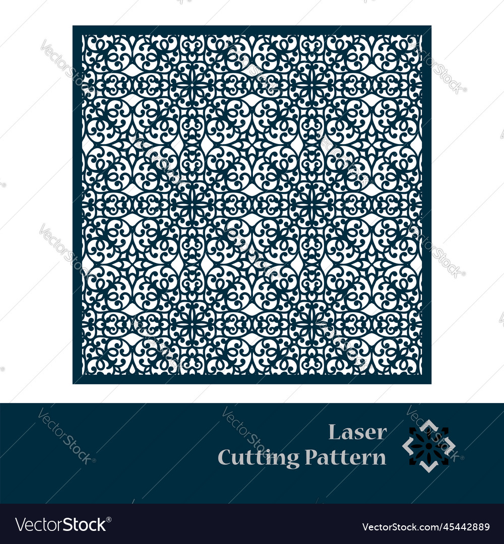 Laser cut pattern Royalty Free Vector Image - VectorStock