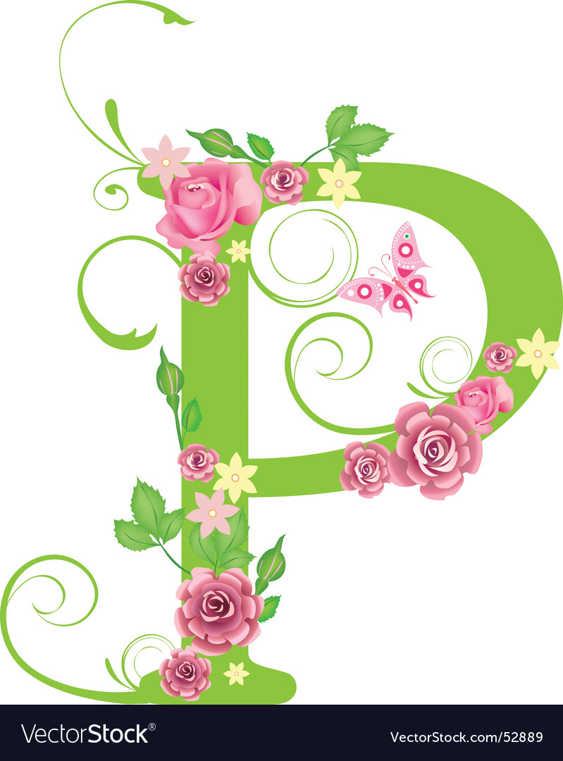 P Royalty Free Vector Image - VectorStock