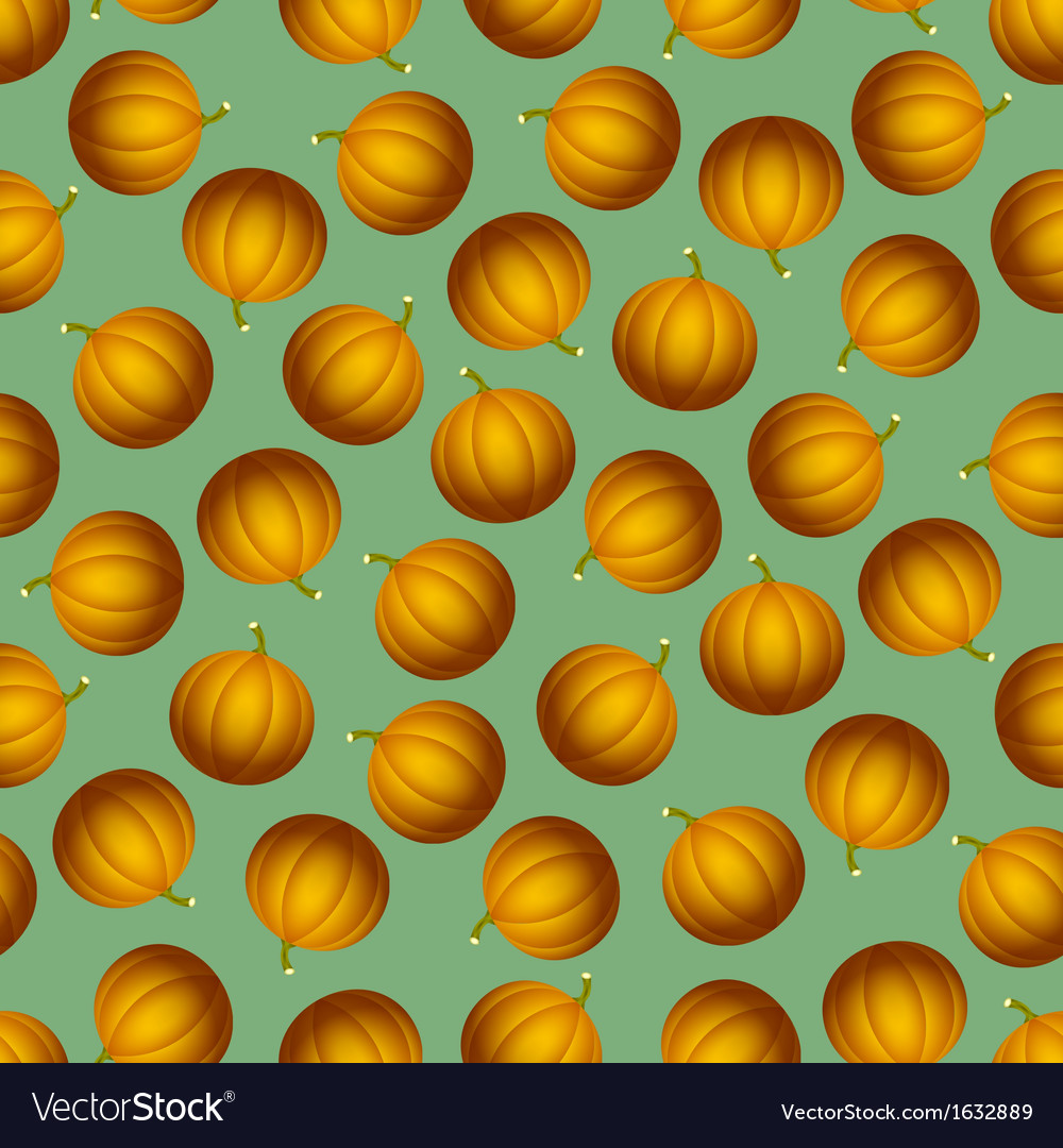 Seamless pumpkin pattern Royalty Free Vector Image