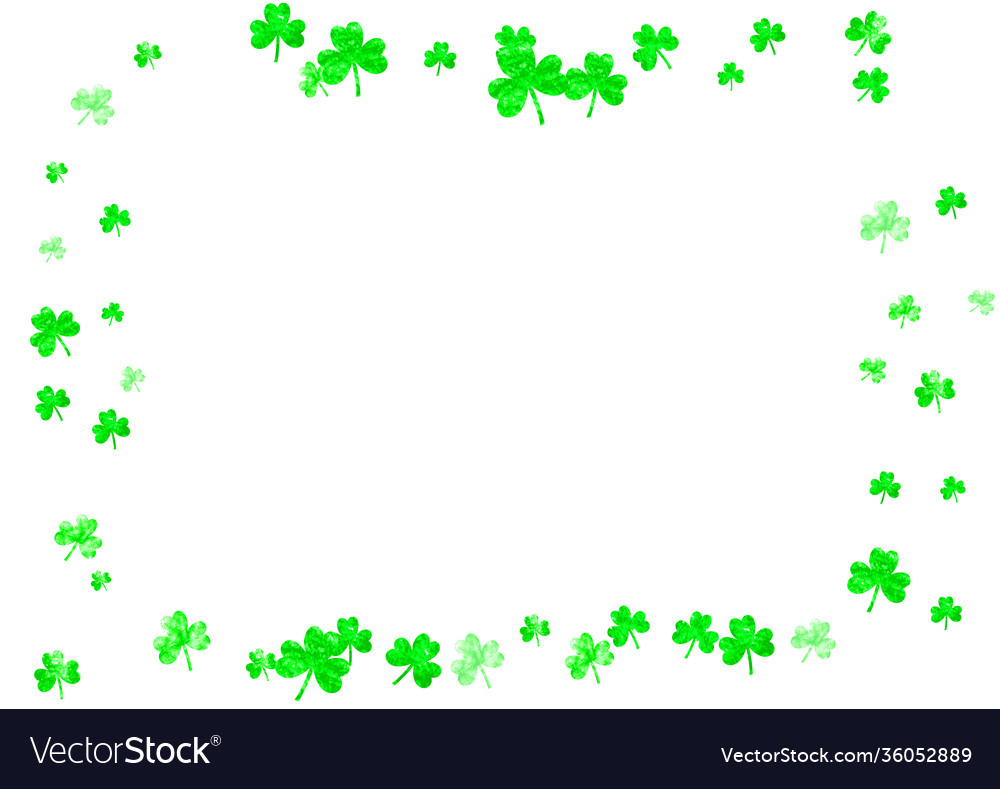 Shamrock background for saint patricks day Vector Image