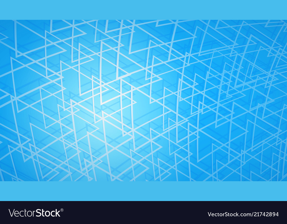 Abstract background intersecting triangles Vector Image