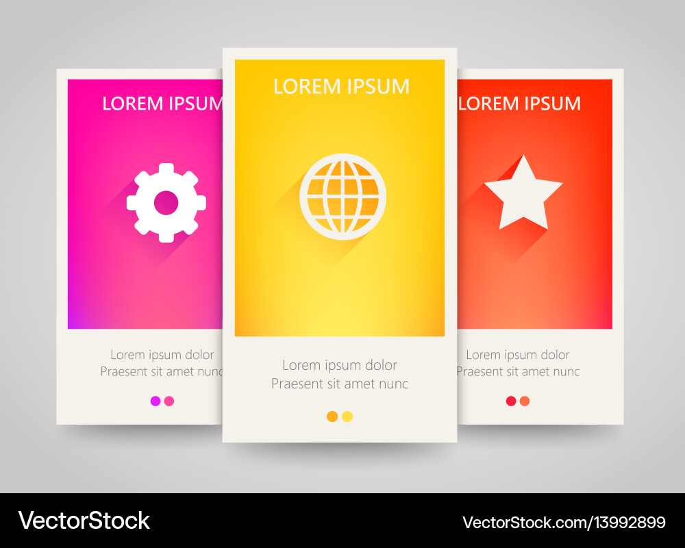 Modern colorful vertical business banners Vector Image