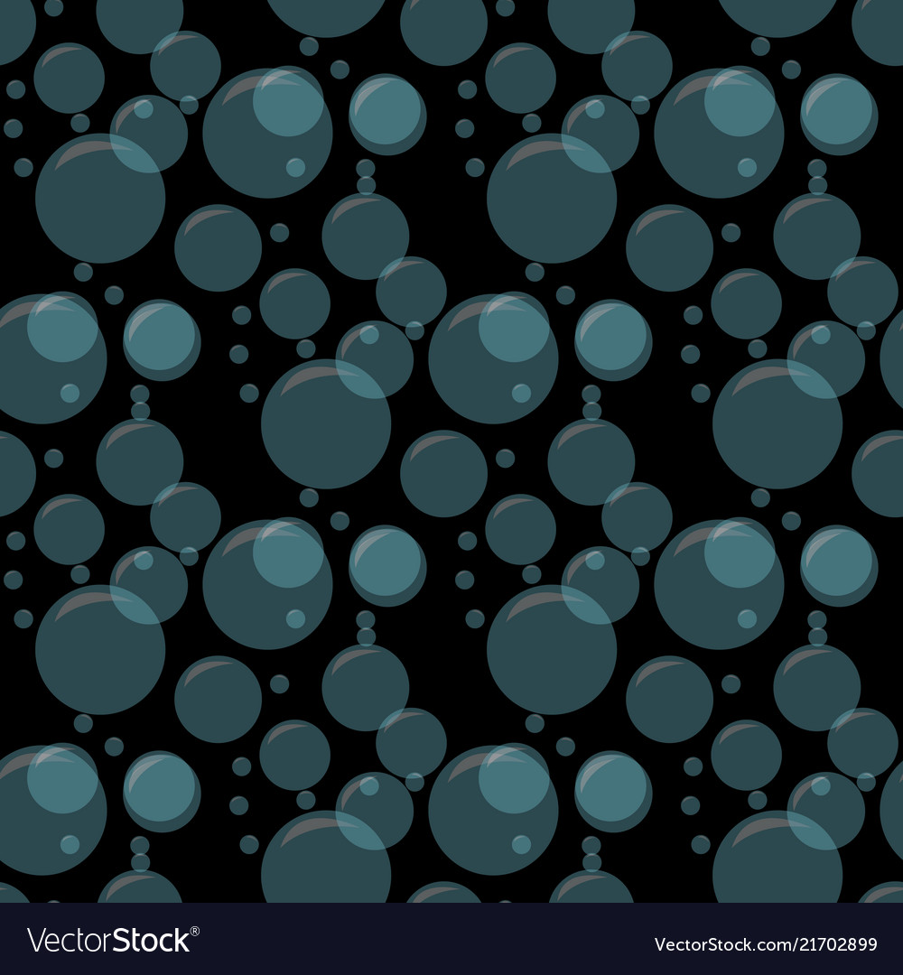 Seamless soap bubbles pattern background Vector Image