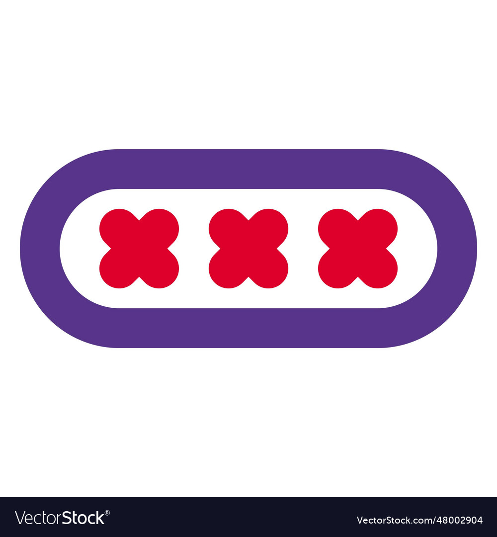 Numeric code used for initial security Royalty Free Vector