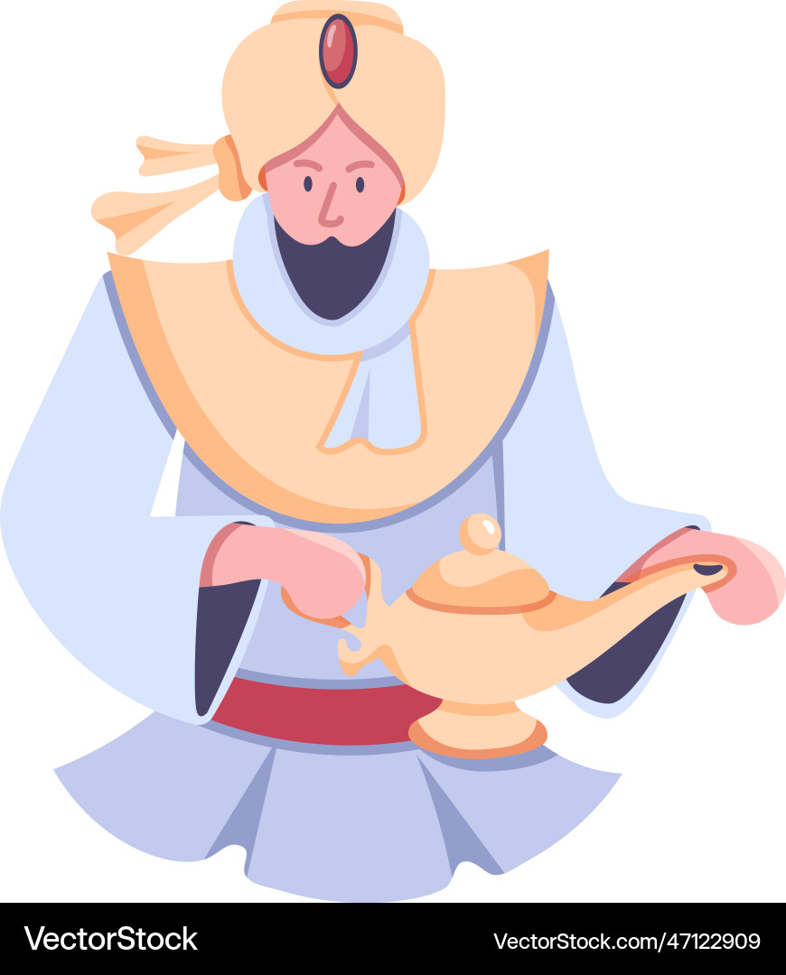 Arab prince Royalty Free Vector Image - VectorStock