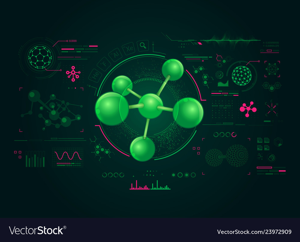 Chemistry interface Royalty Free Vector Image - VectorStock