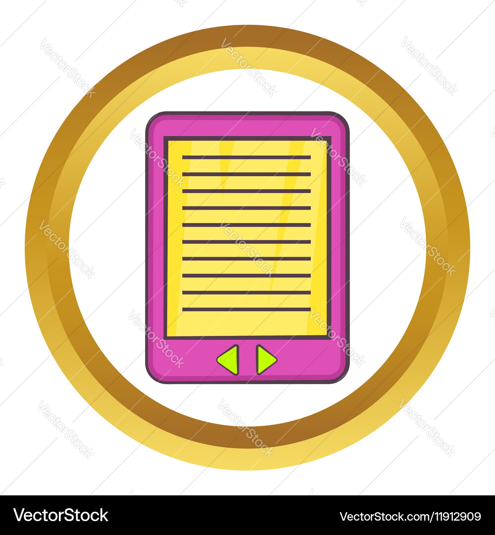 E-book icon Royalty Free Vector Image - VectorStock