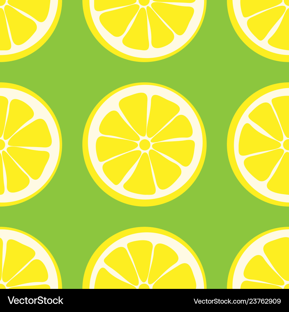 Lemon seamless pattern Royalty Free Vector Image