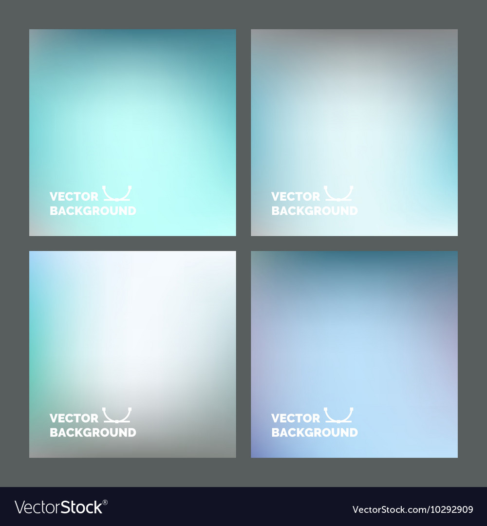 Set blurred backgrounds Royalty Free Vector Image