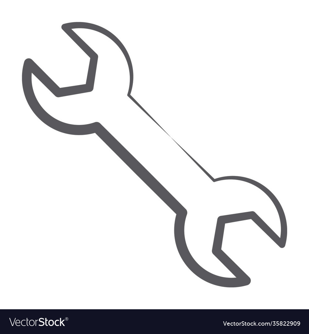 Spanner Royalty Free Vector Image - VectorStock