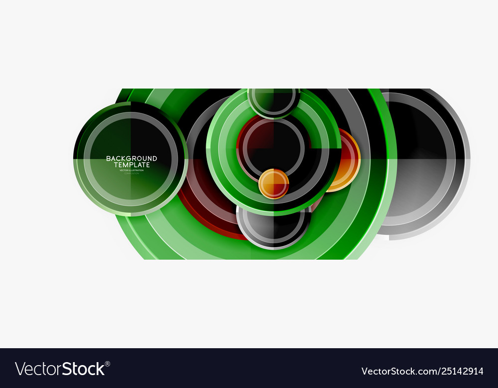 Circular pattern abstract circles composition Vector Image