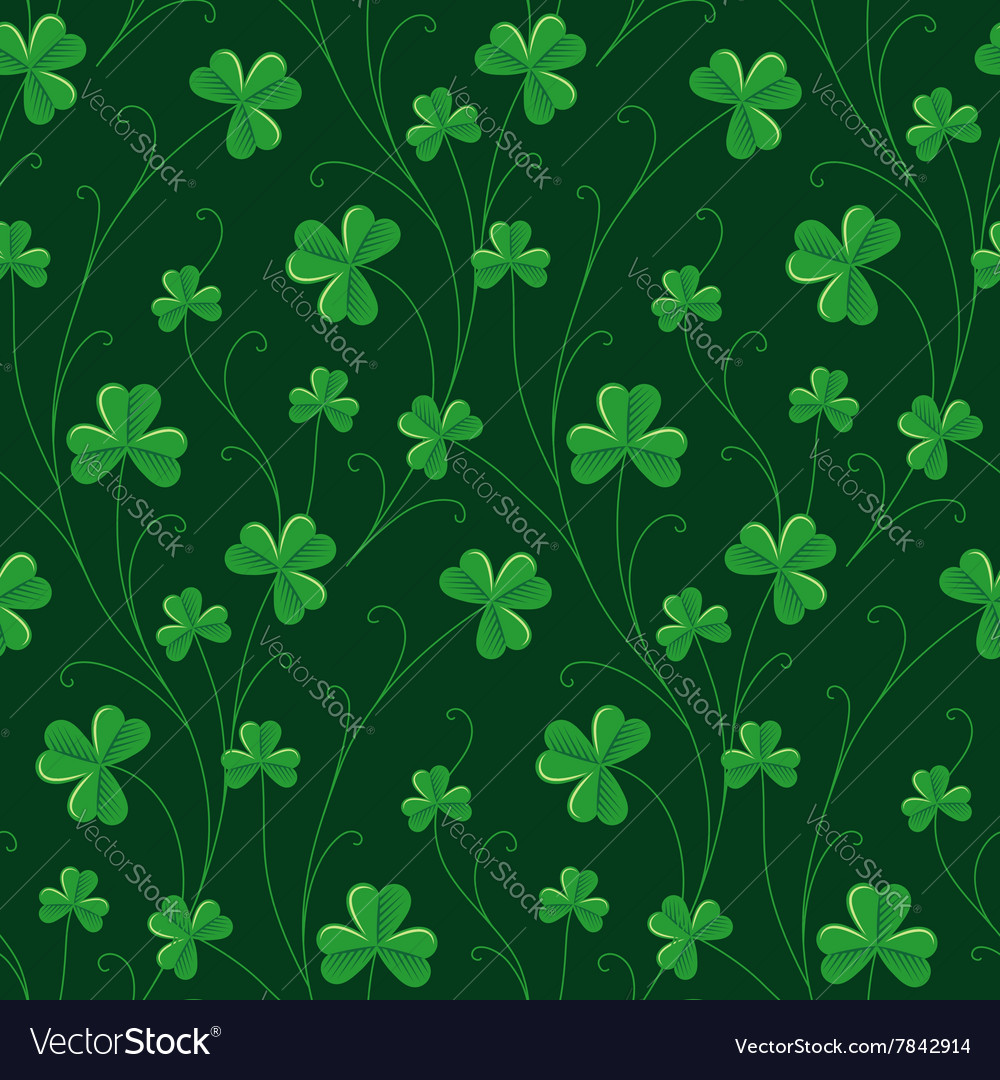 St patrick pattern Royalty Free Vector Image - VectorStock