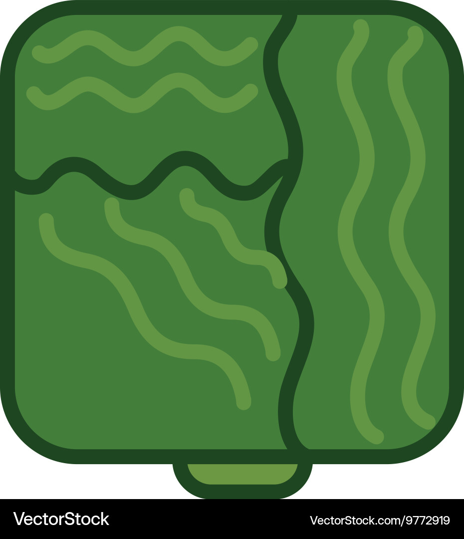 Pixel lettuce icon healthy food design Royalty Free Vector