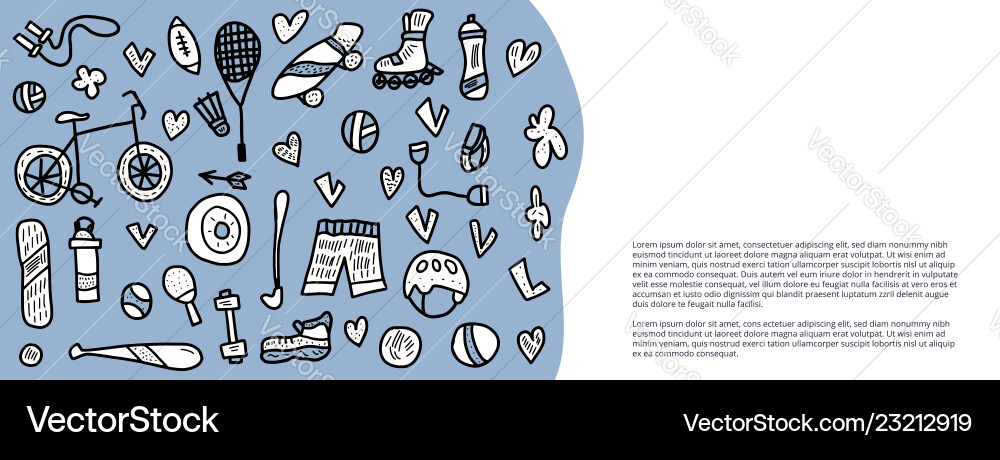 Sport activities symbols Royalty Free Vector Image