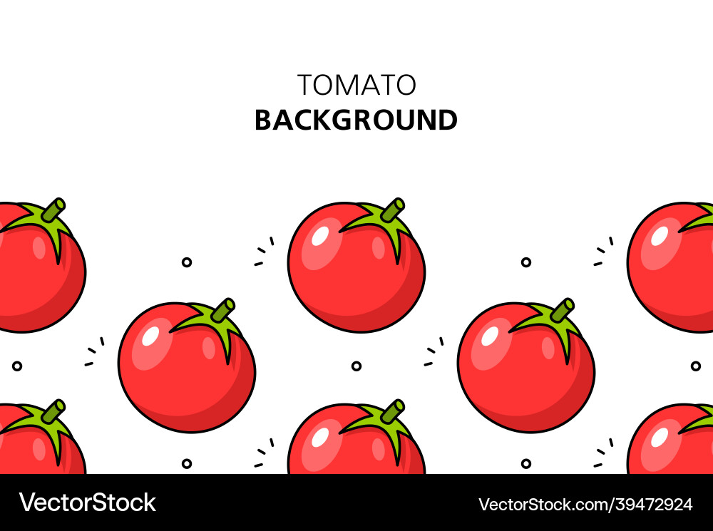 Tomato background Royalty Free Vector Image - VectorStock