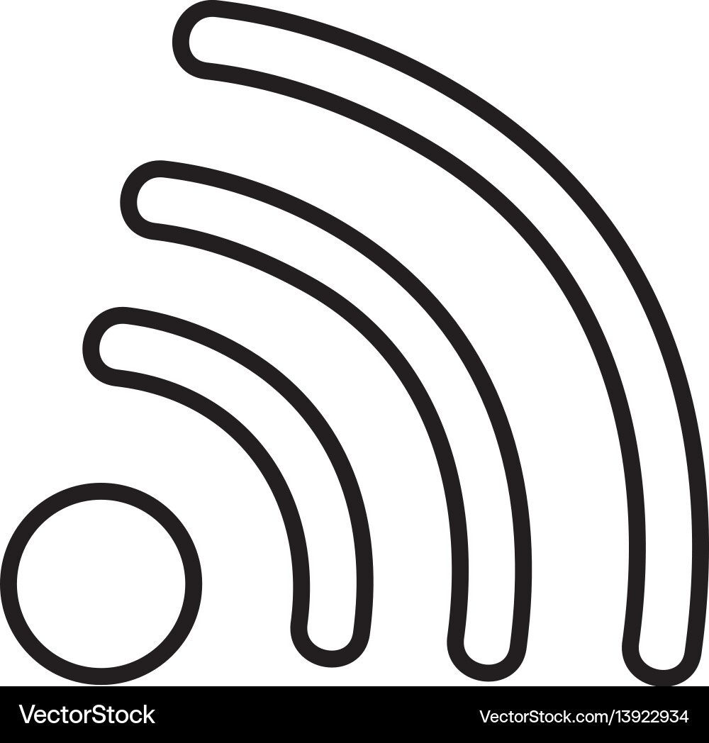 Wifi signal isolated icon Royalty Free Vector Image