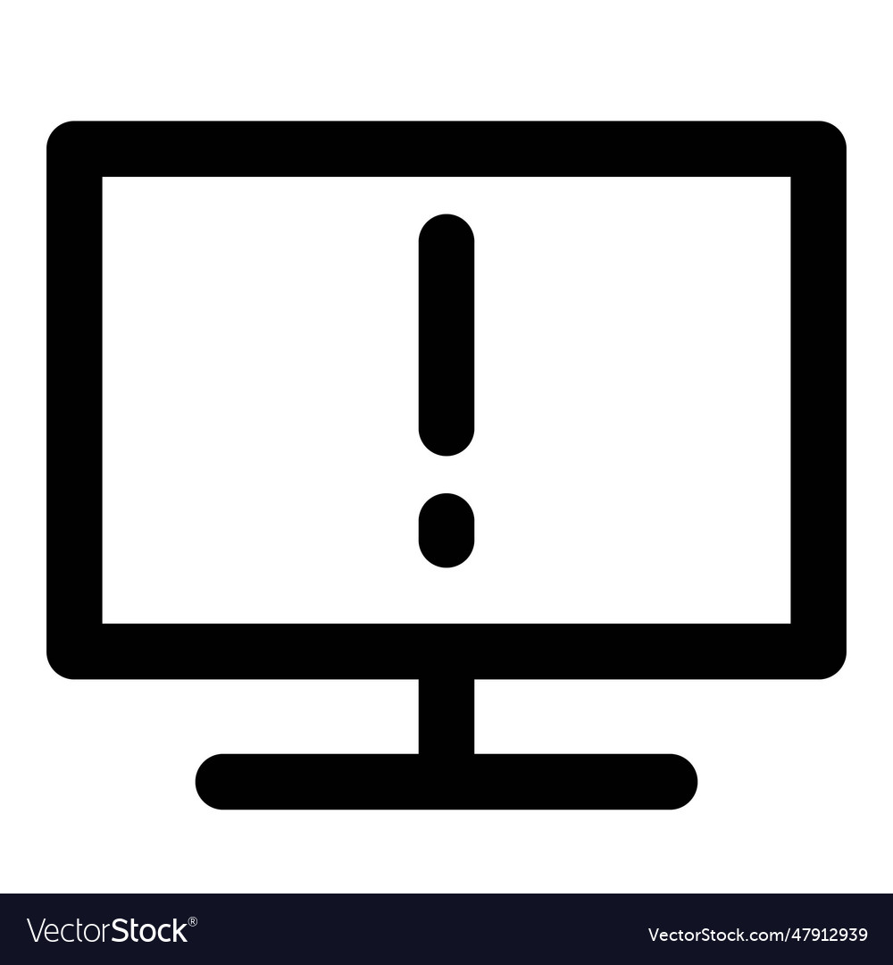 Alert warning indication in system Royalty Free Vector Image