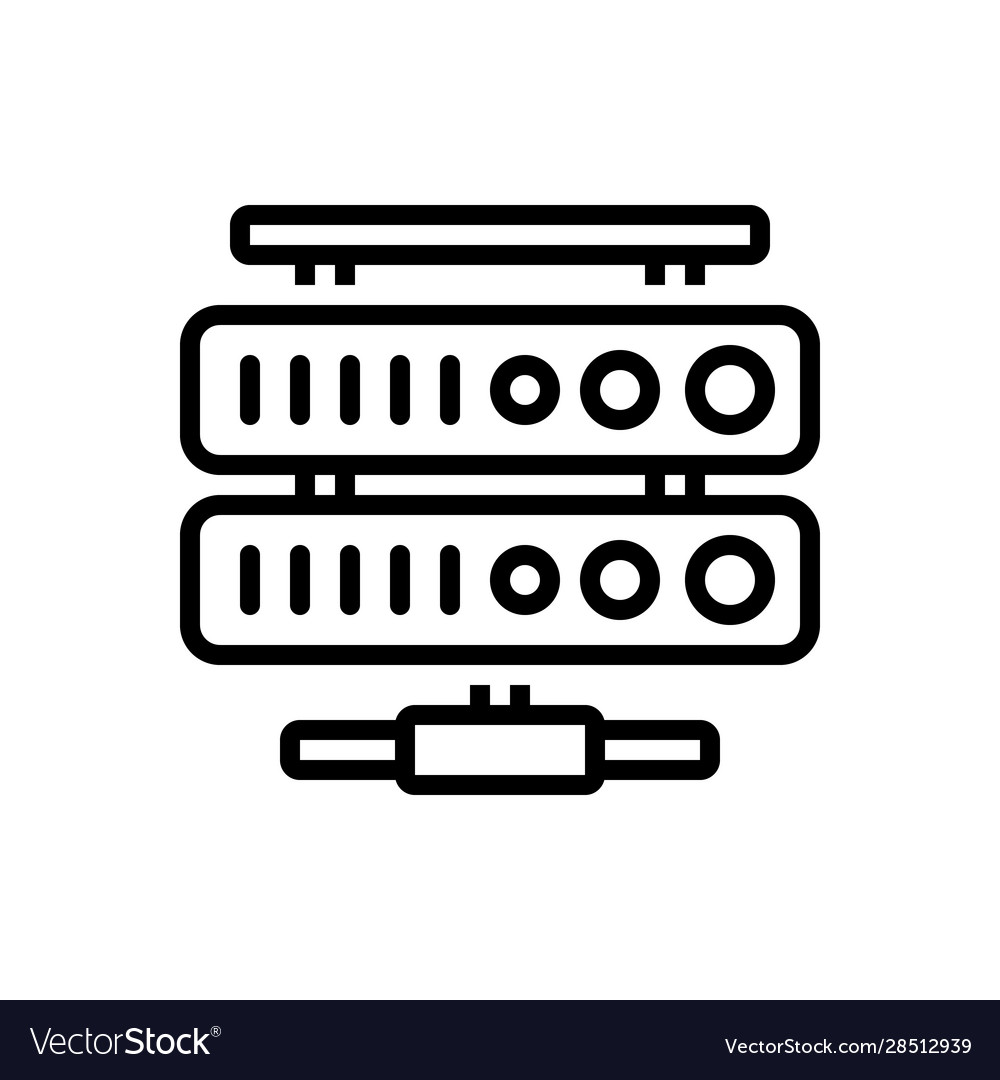 Network database Royalty Free Vector Image - VectorStock