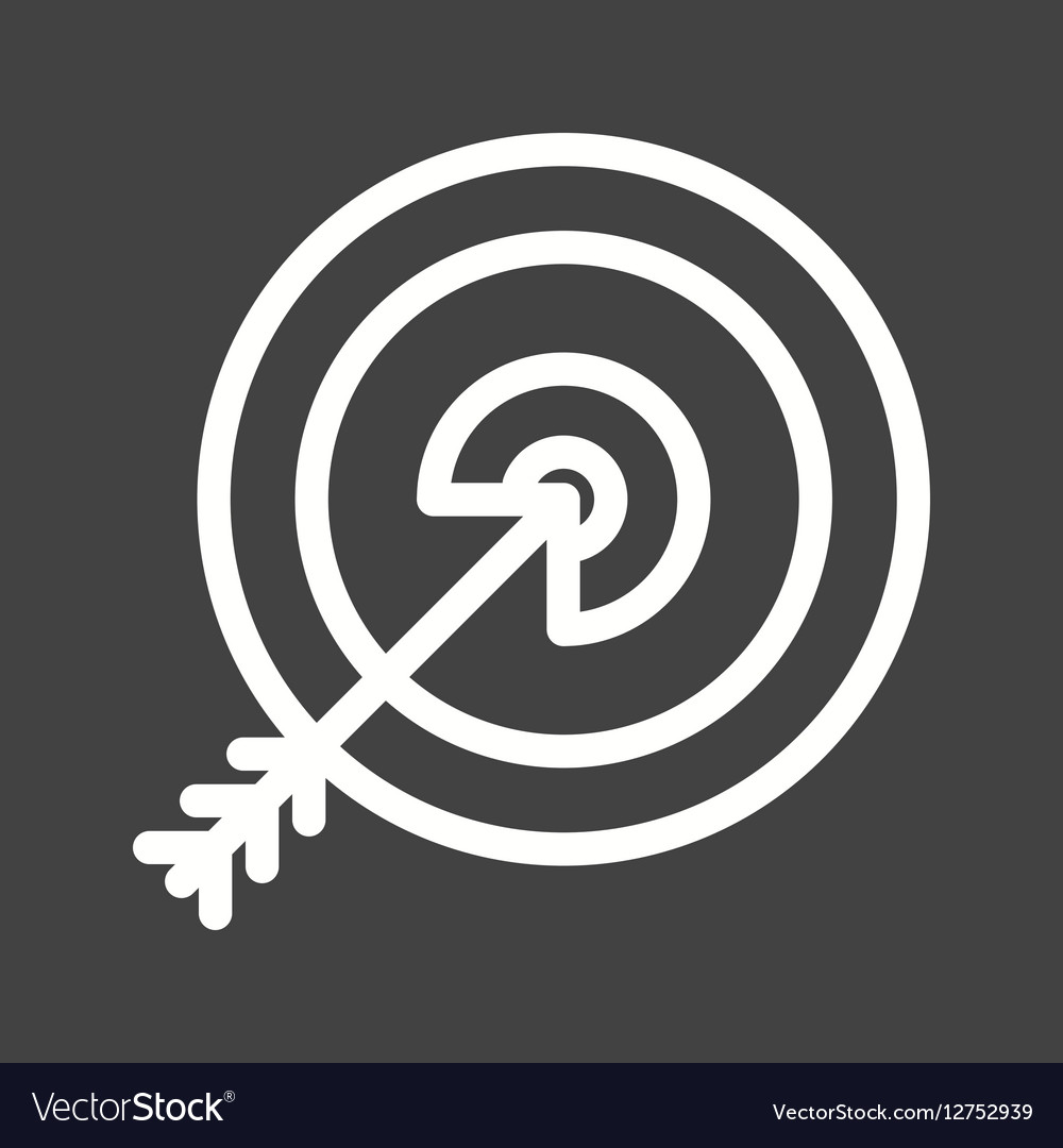 On target Royalty Free Vector Image - VectorStock