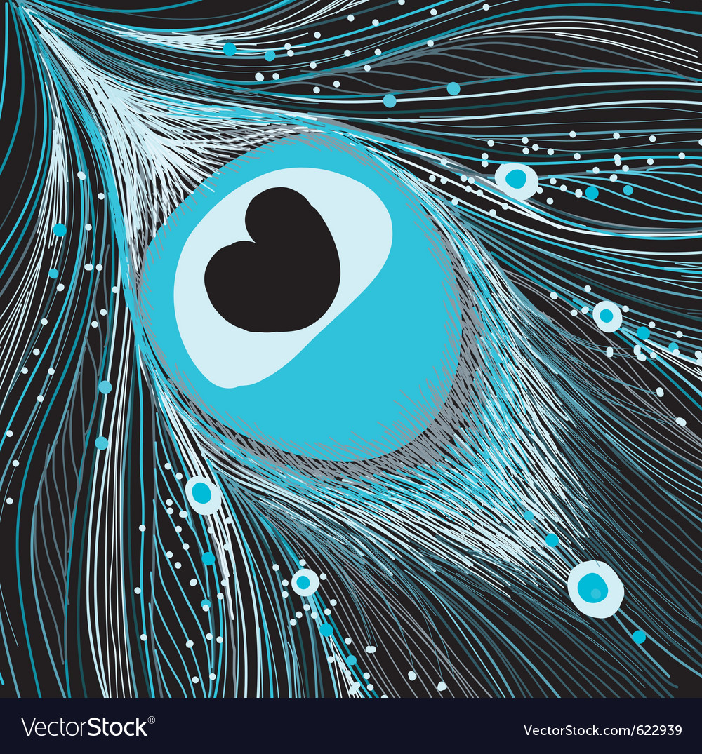 Peacock Background Royalty Free Vector Image Vectorstock