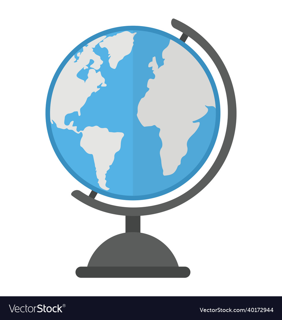 Globe map Royalty Free Vector Image - VectorStock