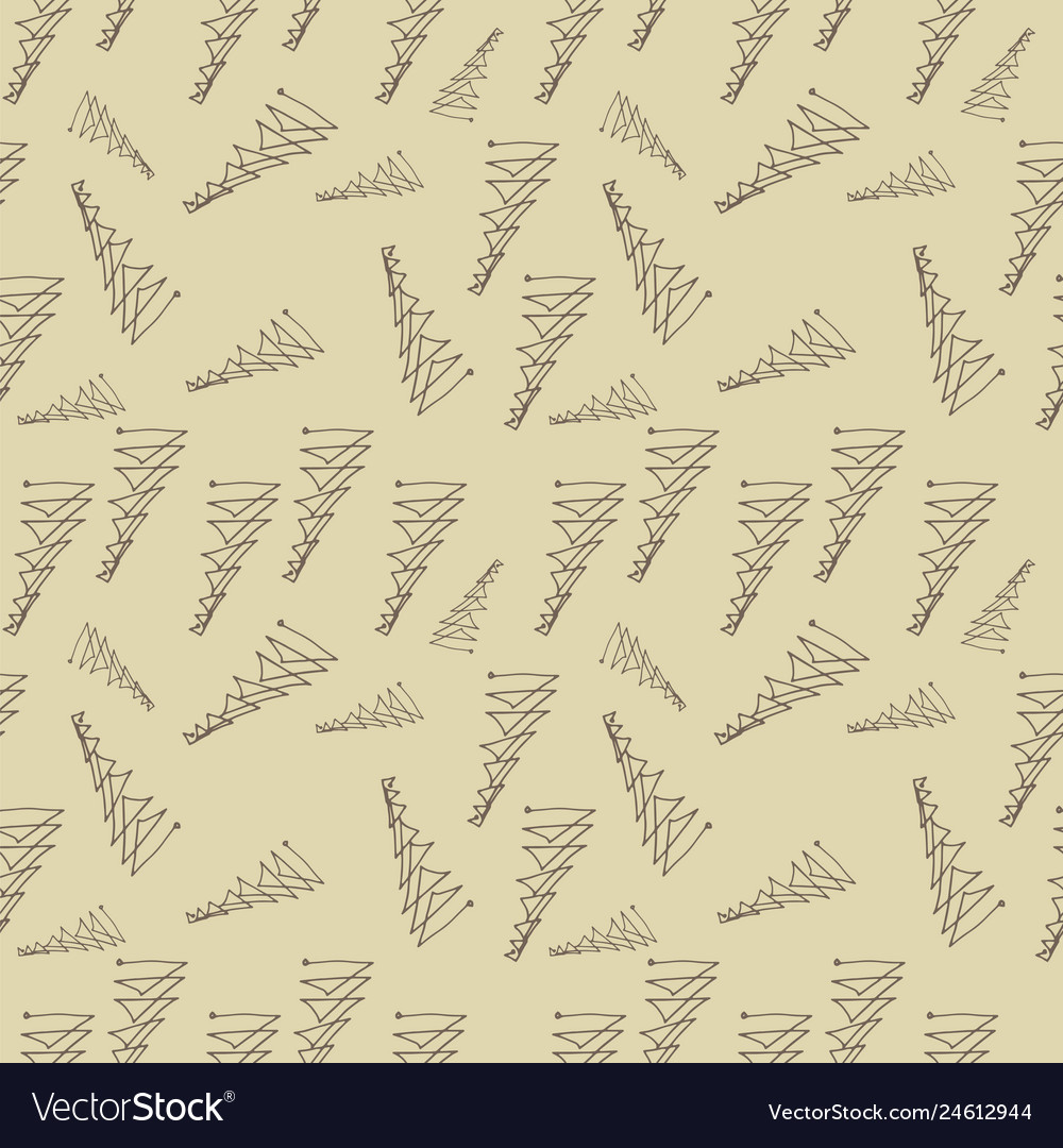 Hand drawn elements seamless pattern background Vector Image