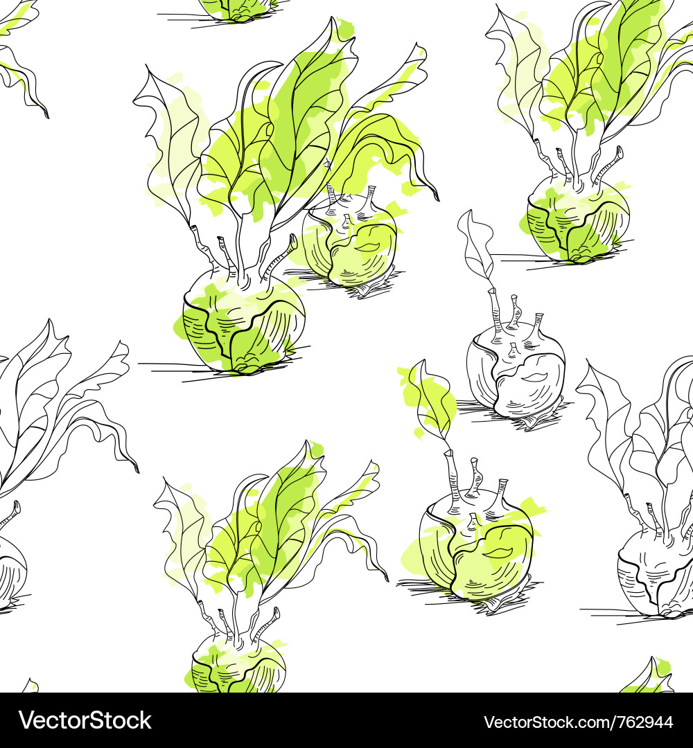 Seamless pattern with celery Royalty Free Vector Image