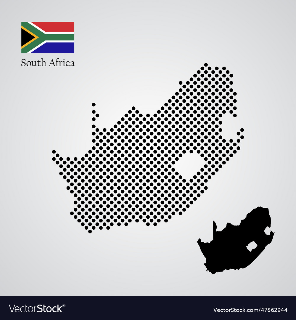 South africa map silhouette style Royalty Free Vector Image South africa map silhouette style Royalty Free Vector Image