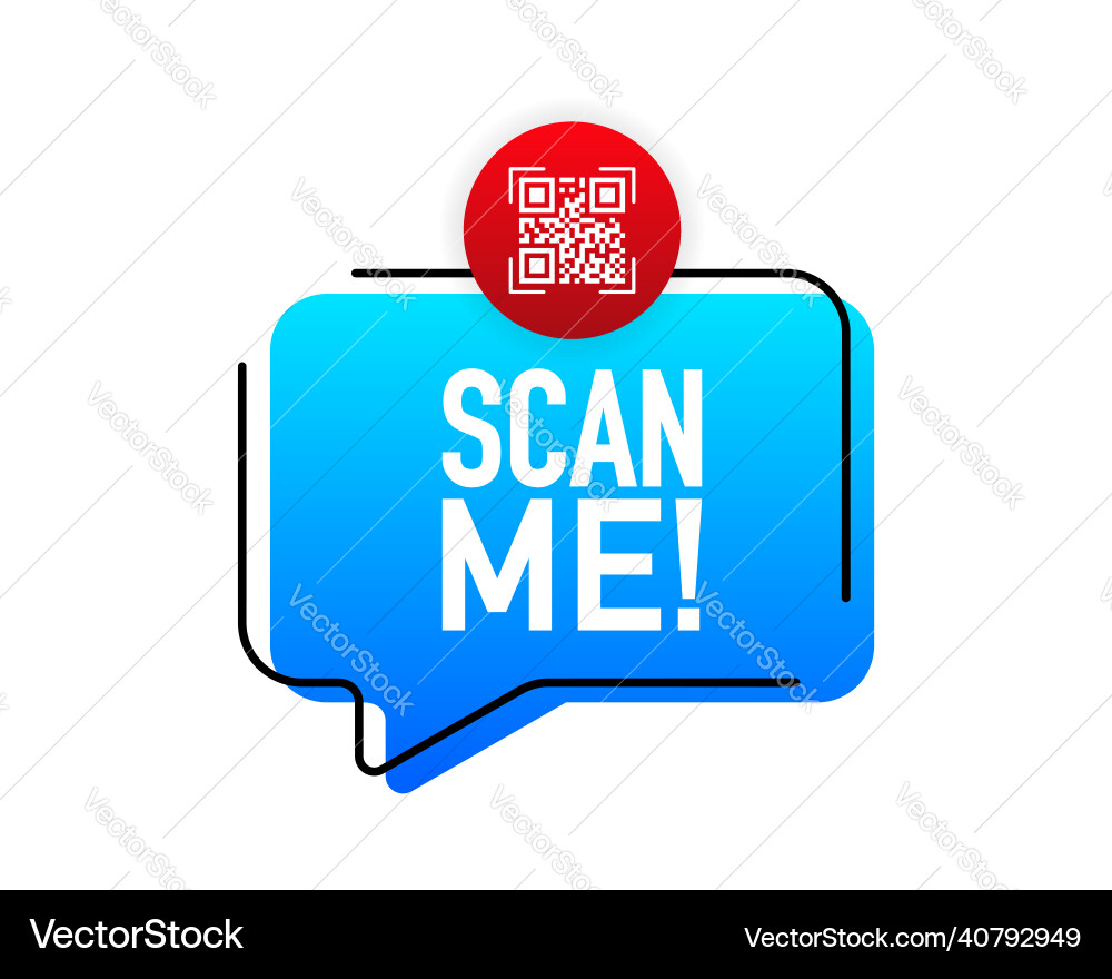 Qr code scan to smartphone verification Royalty Free Vector