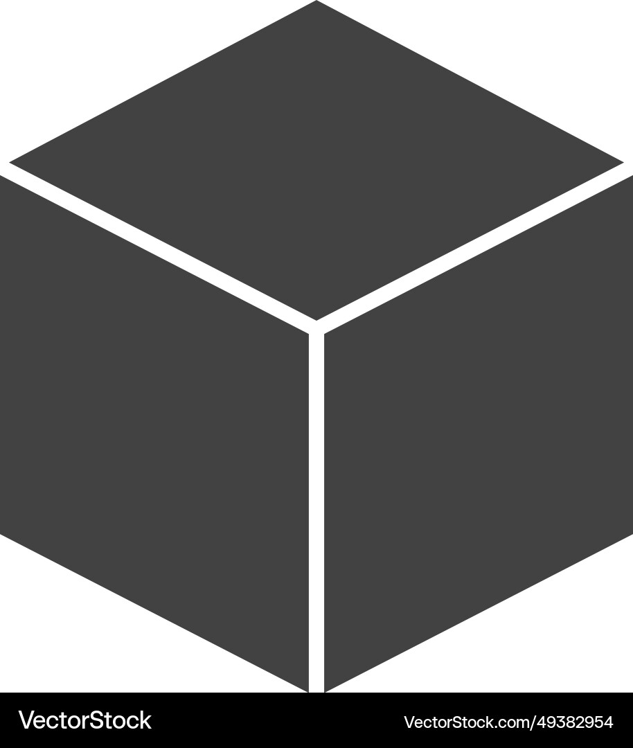 Cube icon image Royalty Free Vector Image - VectorStock