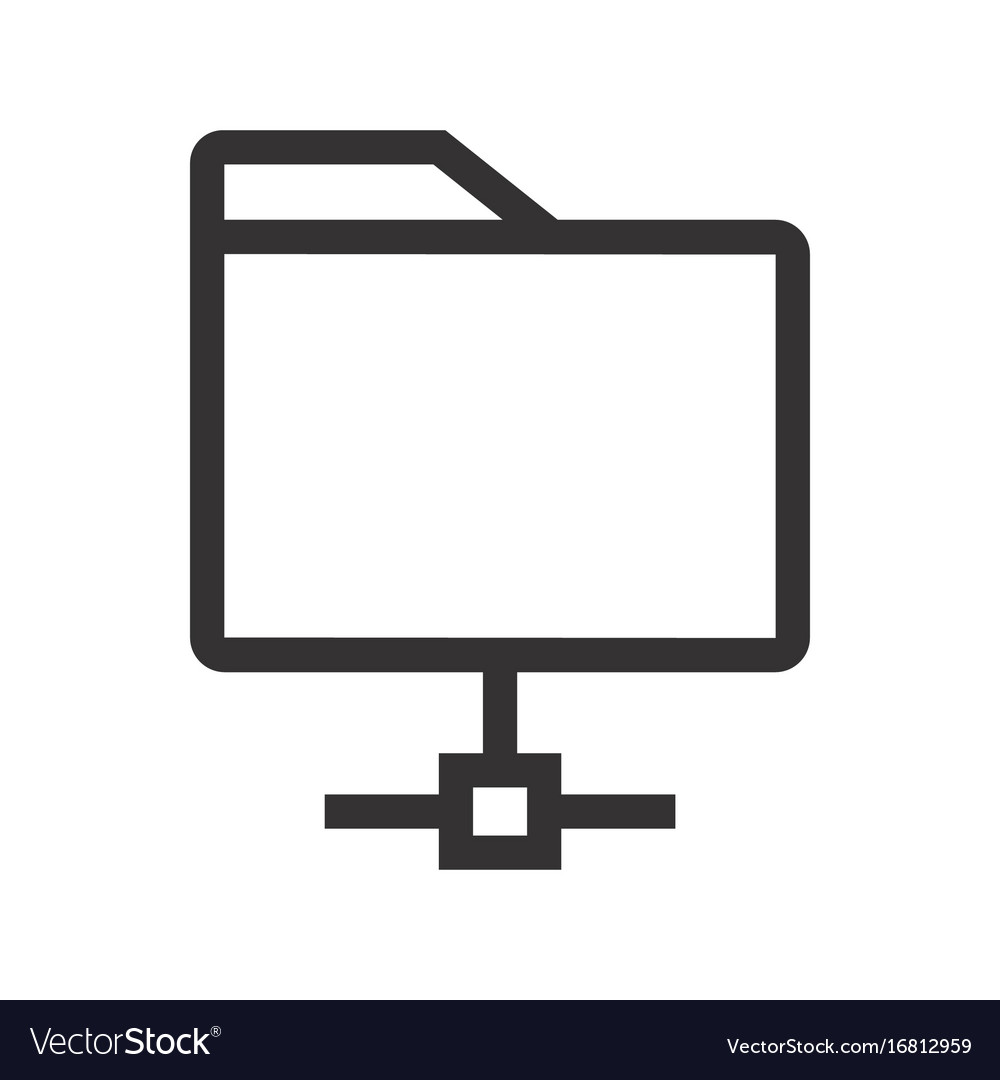 Computing folder icon Royalty Free Vector Image
