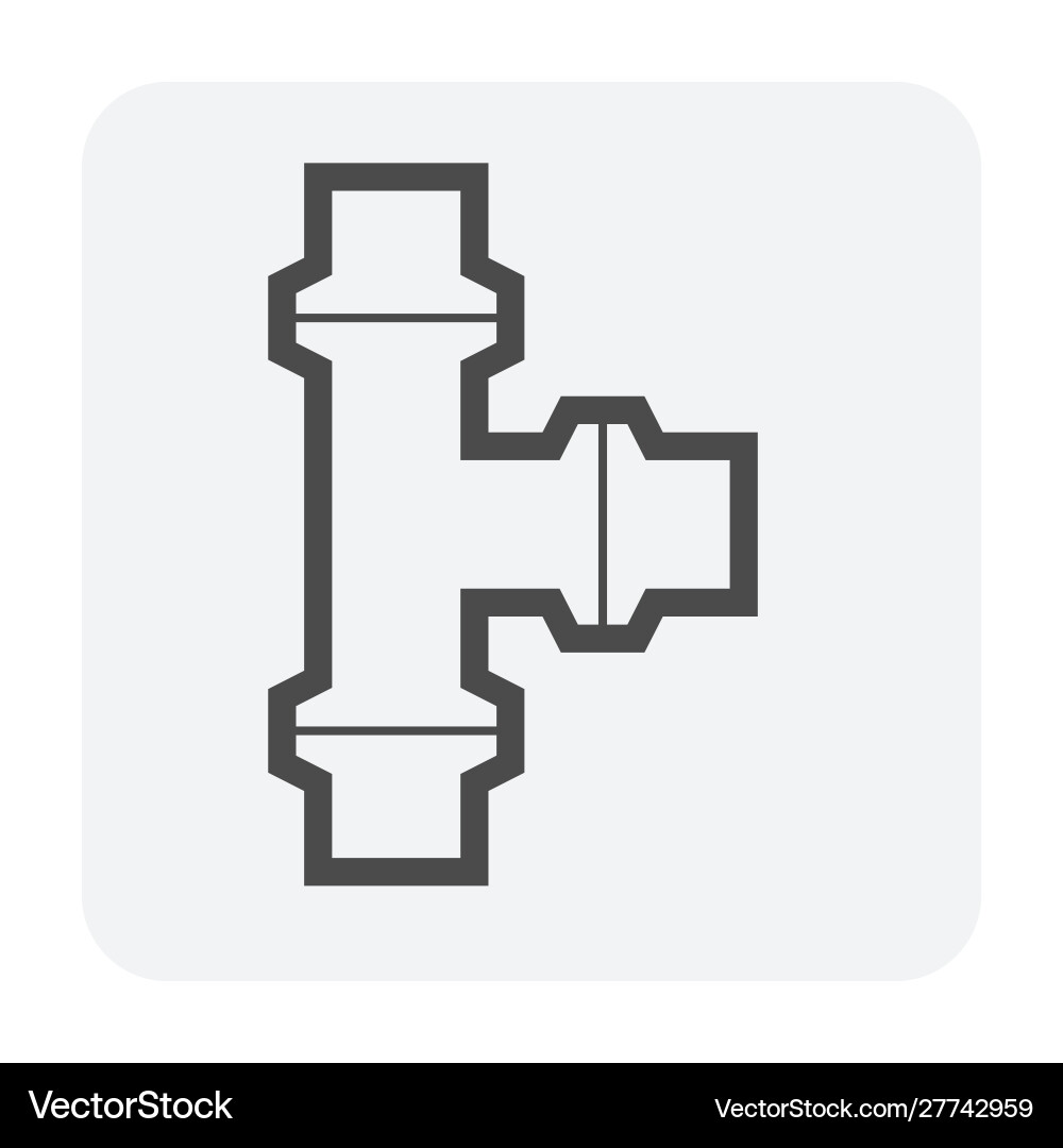 Pipe connector icon Royalty Free Vector Image - VectorStock