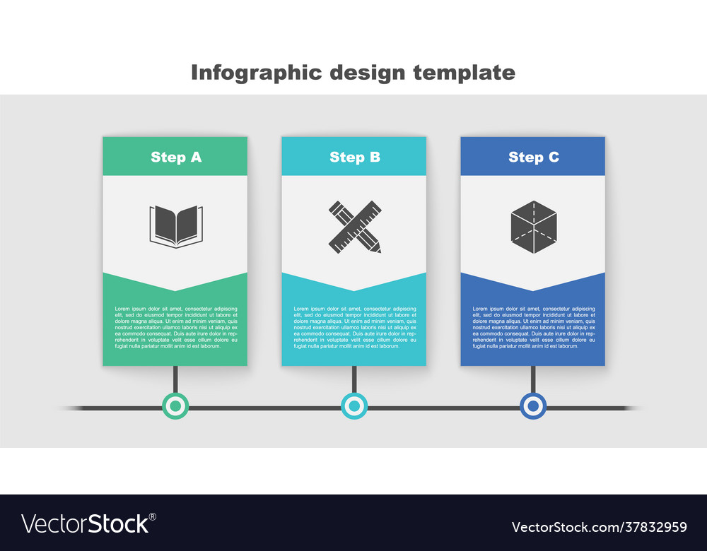 Set open book crossed ruler and pencil Royalty Free Vector Set open book crossed ruler and pencil Royalty Free Vector