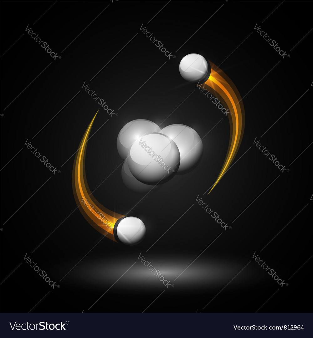 Helium atom Royalty Free Vector Image - VectorStock