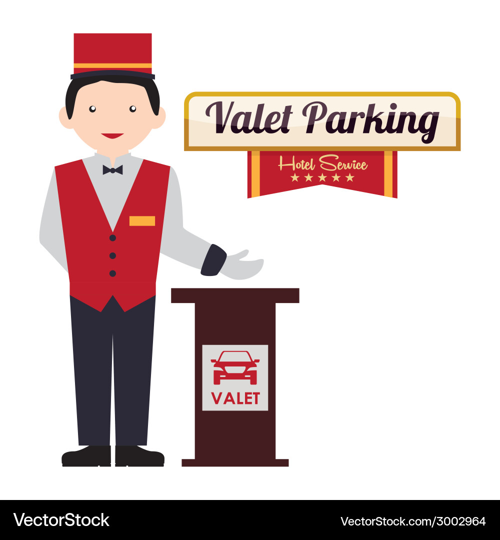 Hotel design over white background Royalty Free Vector Image