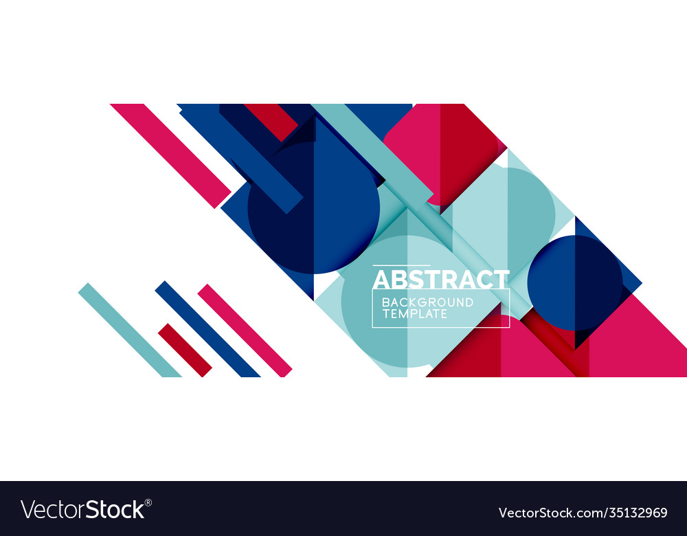 Clean minimal geometric abstract background Vector Image