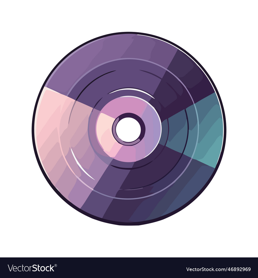 Tech compact disc device Royalty Free Vector Image
