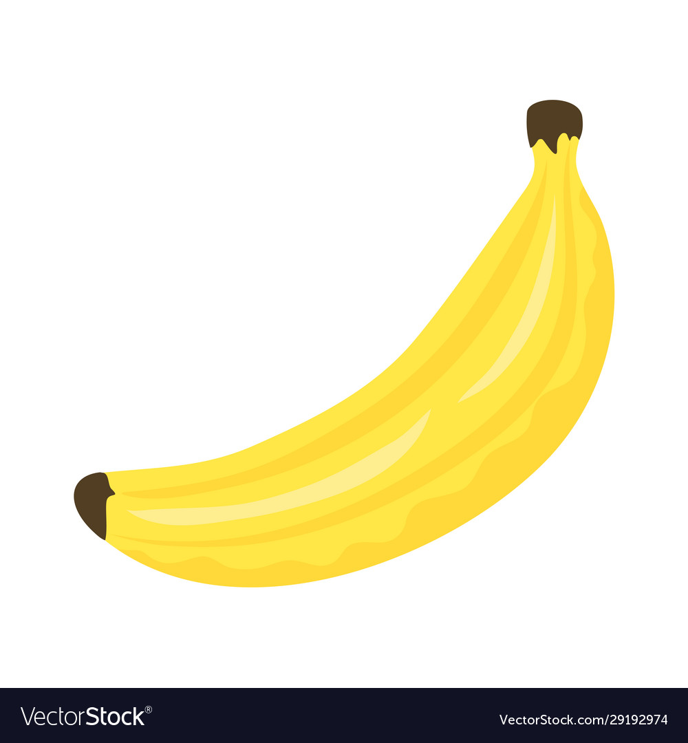 Fresh banana fruit isolated icon Royalty Free Vector Image