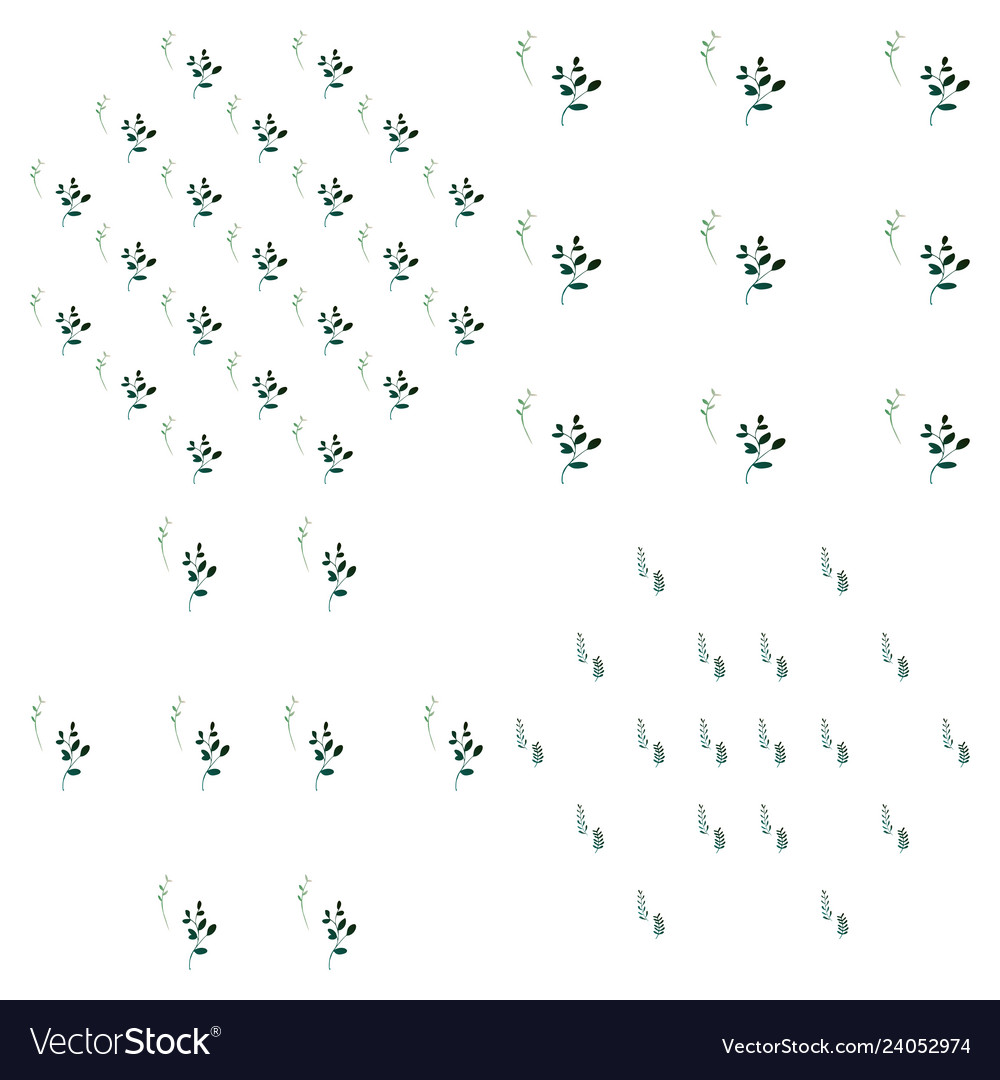 Leaves pattern endless background seamless Vector Image