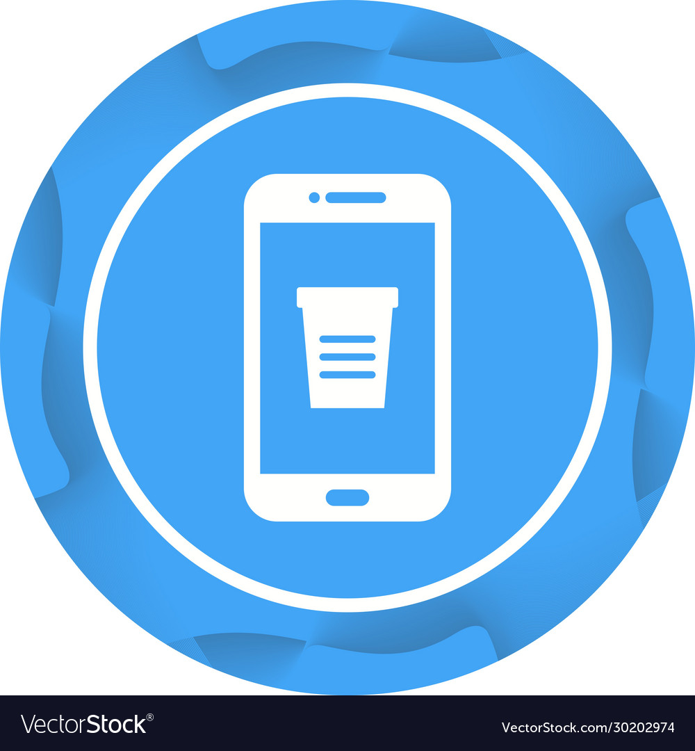Unique Recycle Bin Glyph Icon Royalty Free Vector Image