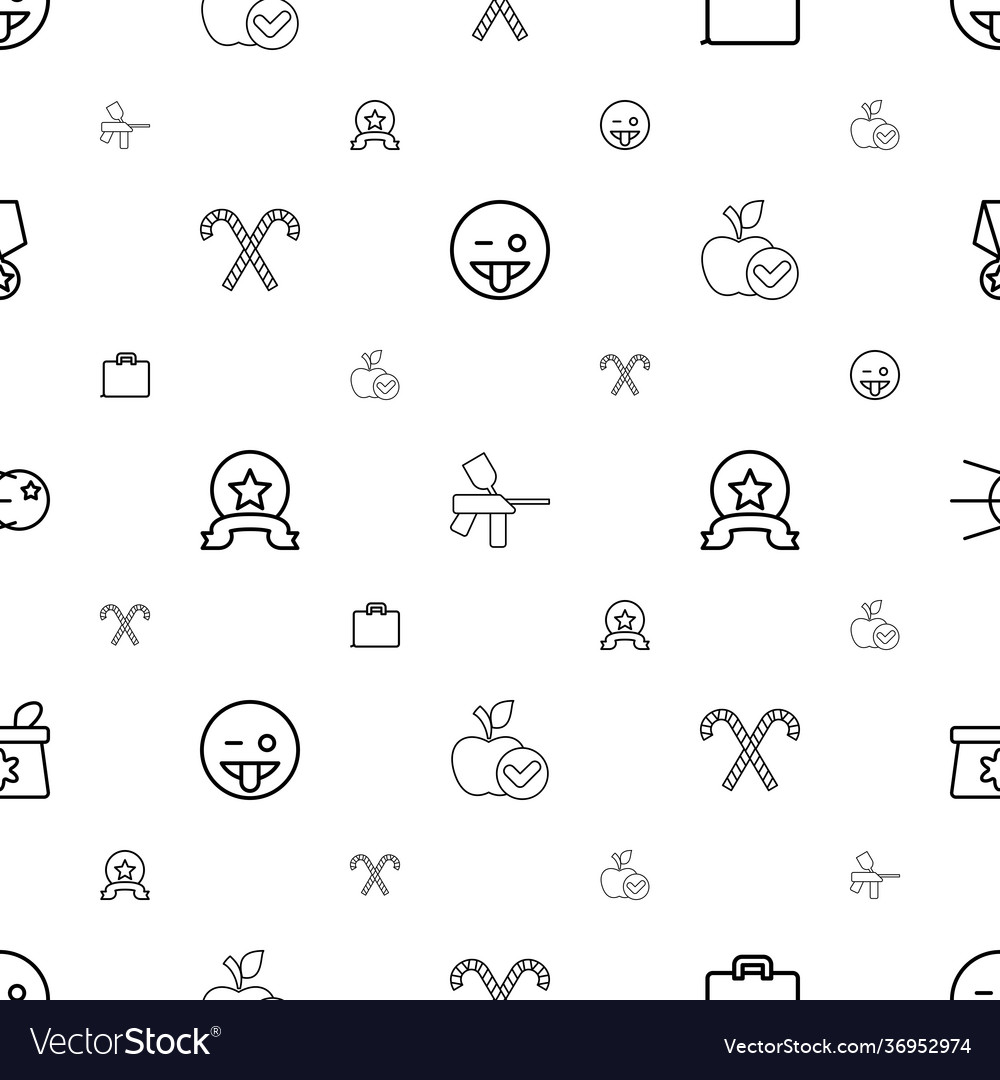 White icons pattern seamless background Royalty Free Vector