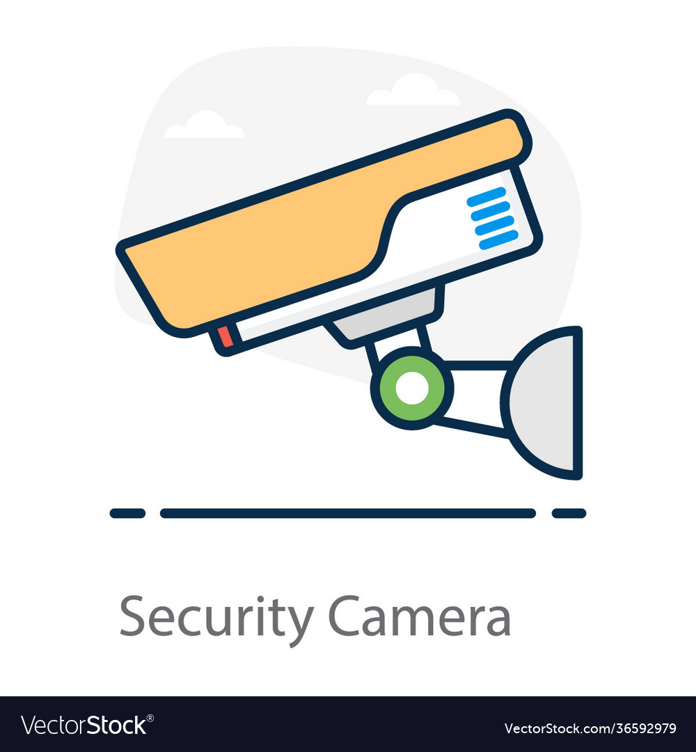 Cctv camera Royalty Free Vector Image - VectorStock