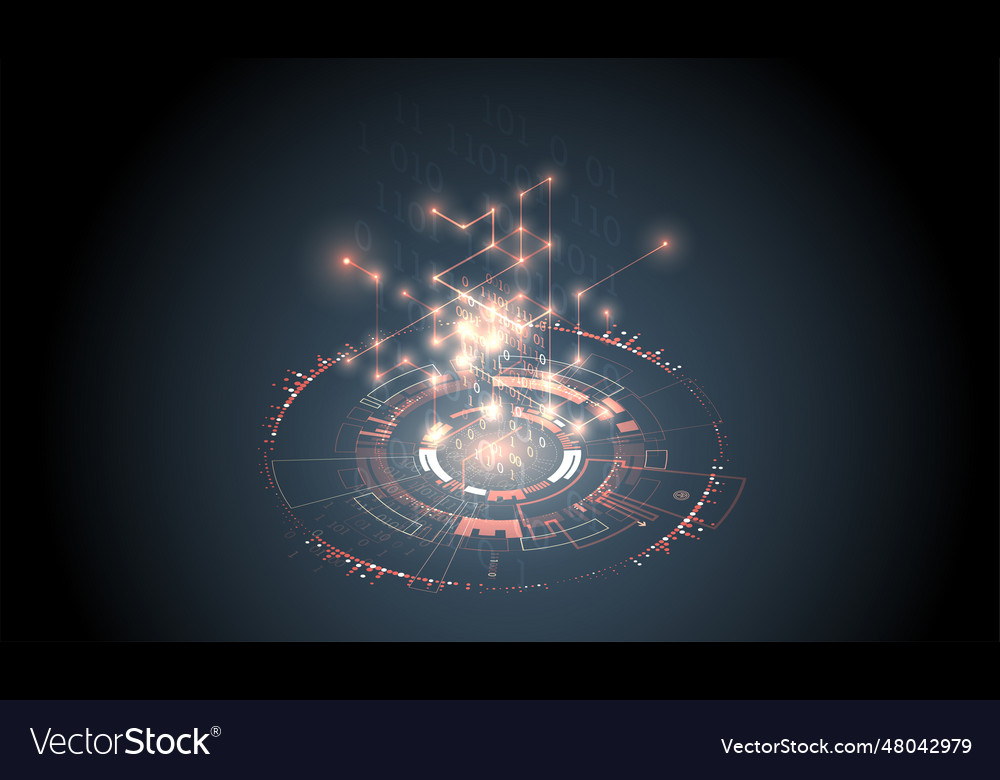 Isometric digital technology and engineering Vector Image