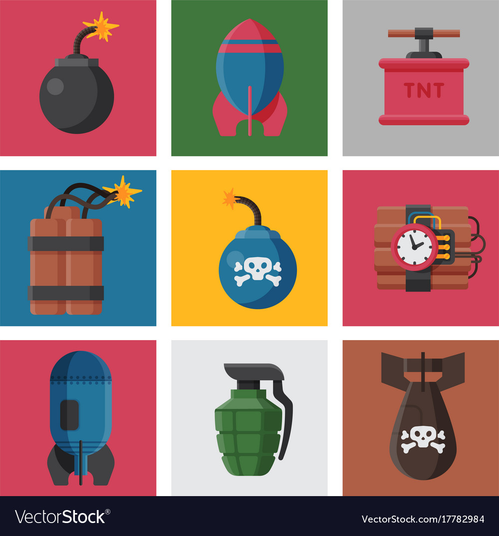 Bomb dynamite fuse grenade Royalty Free Vector Image Bomb dynamite fuse grenade Royalty Free Vector Image
