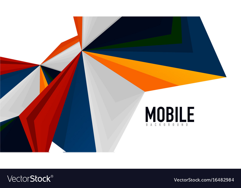 Modern triangle presentation template Royalty Free Vector