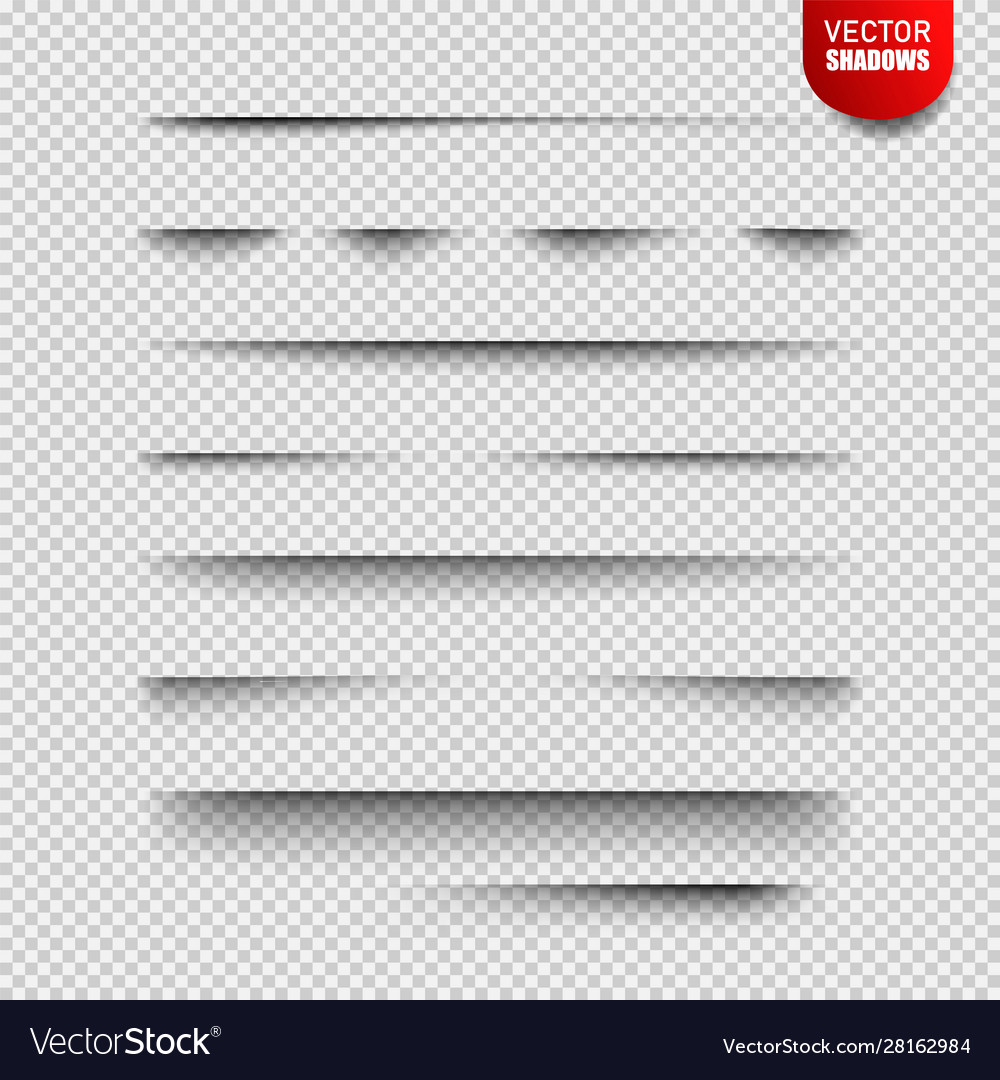 Paper sheet shadow effect Royalty Free Vector Image