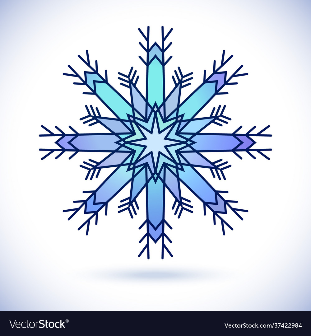 Snowflake Royalty Free Vector Image - VectorStock