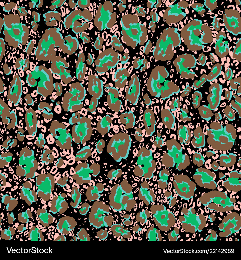 Dark leopard skin pattern Royalty Free Vector Image
